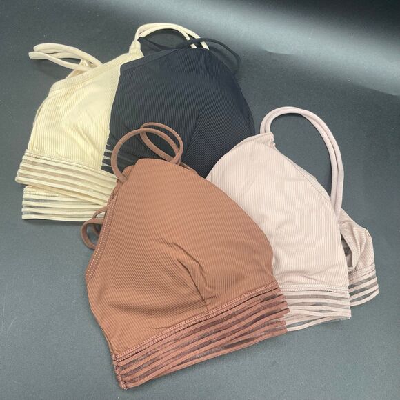 Intimates & Sleepwear | Lot Of 4 Xs Crisscross Back Rib Bras Lingerie ...